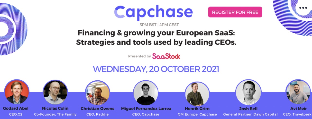 Capchase at SaaStock: financing & growing European SaaS